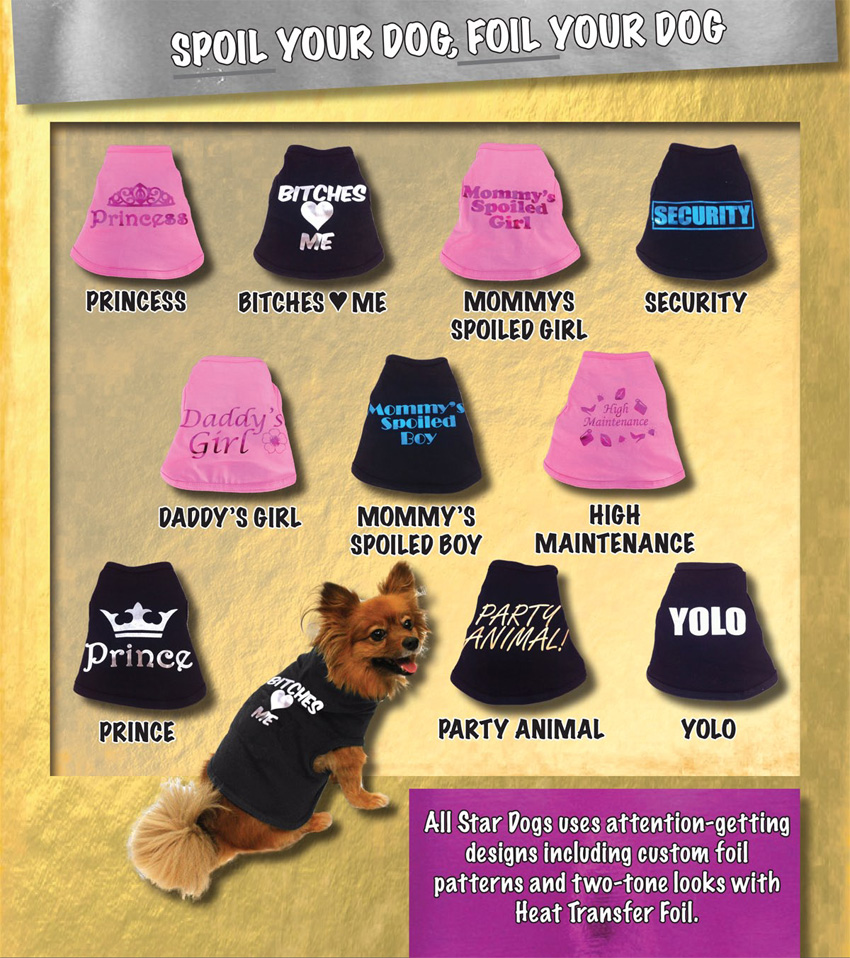 All Star Dogs: Spring Collection of Designer T-Shirts